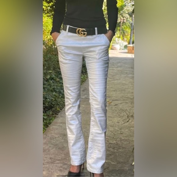 BEVY FLOG | Pants & Jumpsuits | Bevy Flog Nansi Silver Python | Poshmark